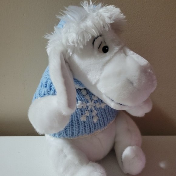 Disney | Toys | Disney Eeyore White Snowflake Plush Toy | Poshmark